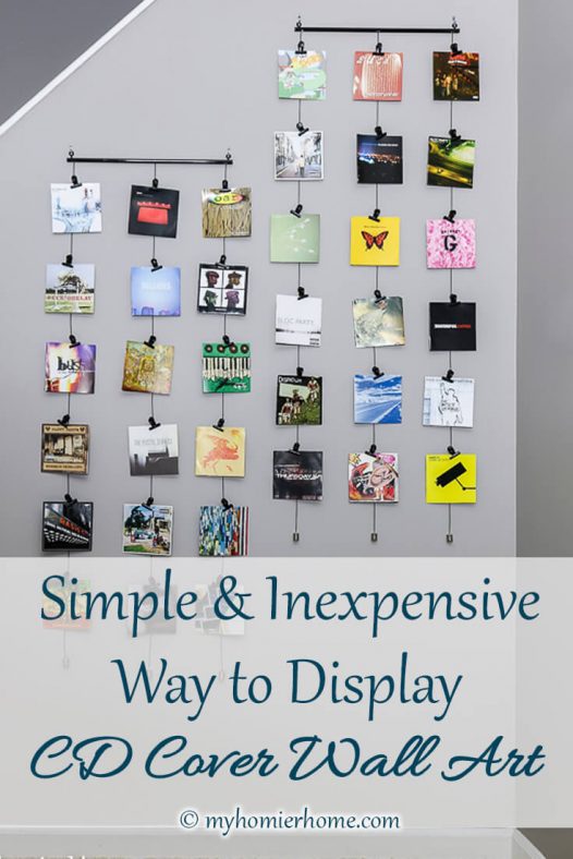 A Fun Way to Display CD Covers as Wall Art
