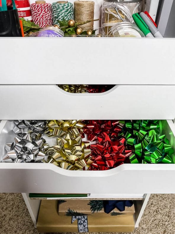 How to Create the Perfect Gift Wrapping Station - My Homier Home