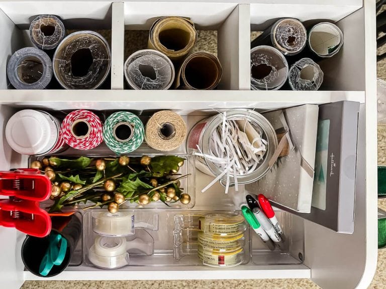 How to Create the Perfect Gift Wrapping Station - My Homier Home