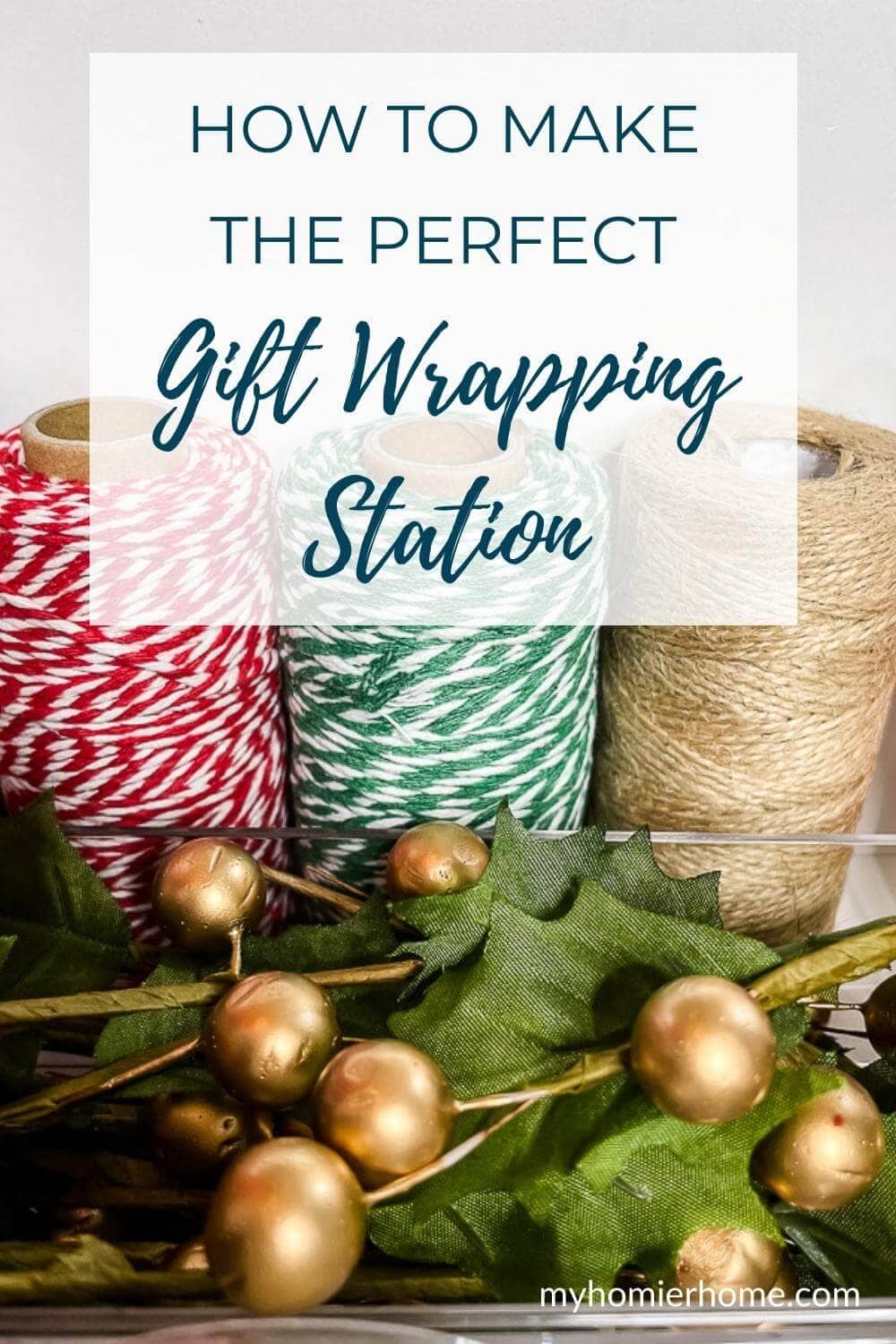 How to Create the Perfect Gift Wrapping Station - My Homier Home