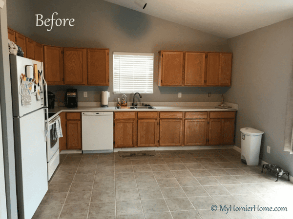 How to Paint Cabinets with Java Gel Stain - My Homier Home