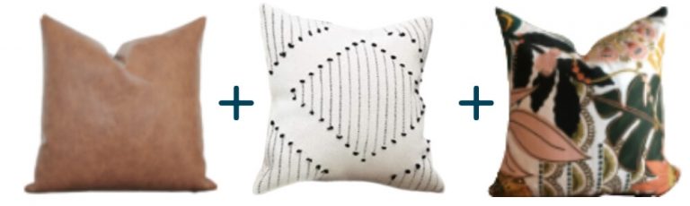 How to Mix and Match Throw Pillow Patterns